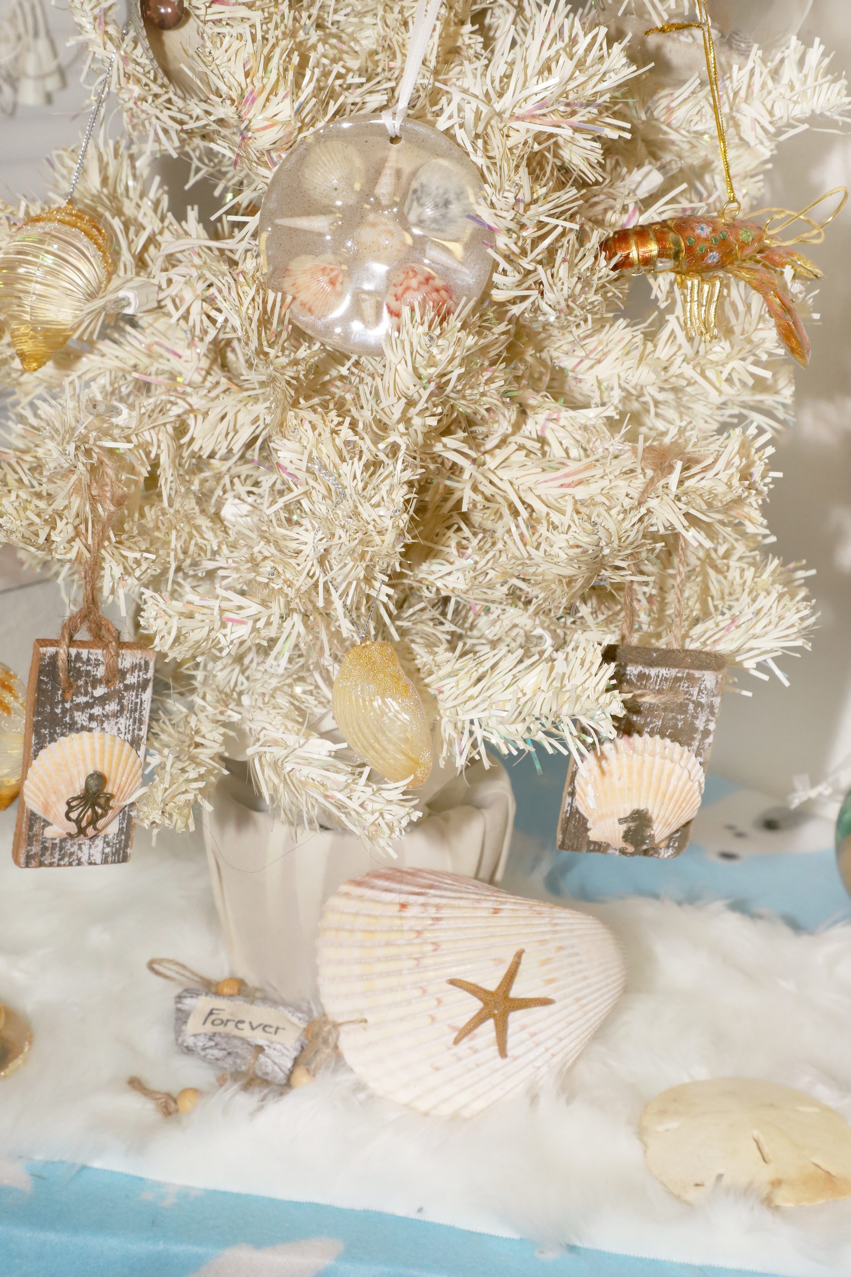 Beach Themed Coastal Christmas Tree - For the Love of Food