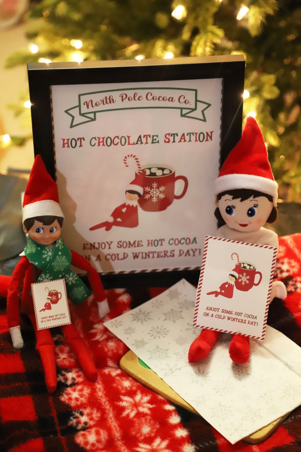 Elf on the Shelf Hot Chocolate Station and Printable Signs - For the ...
