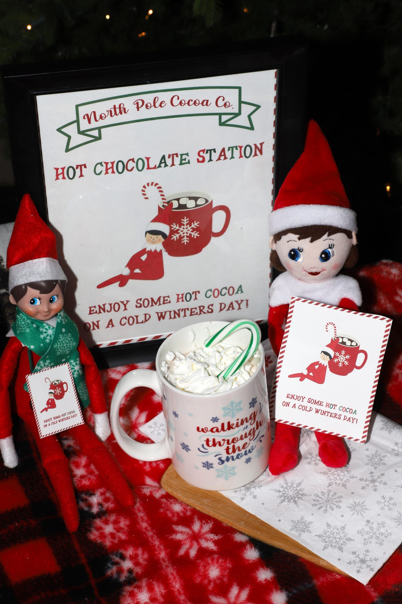 Elf on the Shelf Hot Chocolate Station and Printable Signs - For the ...