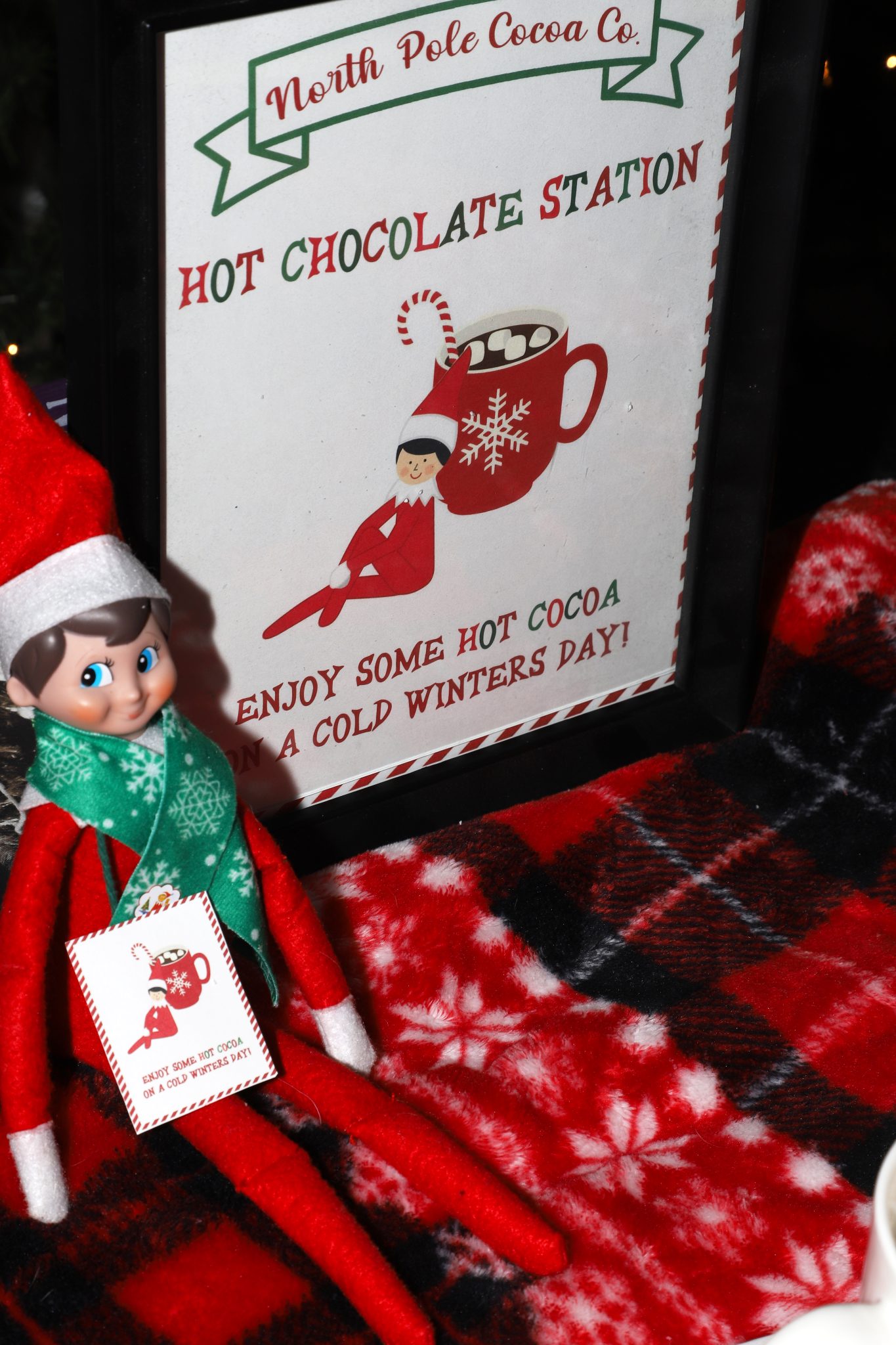 Elf on the Shelf Hot Chocolate Station and Printable Signs - For the ...