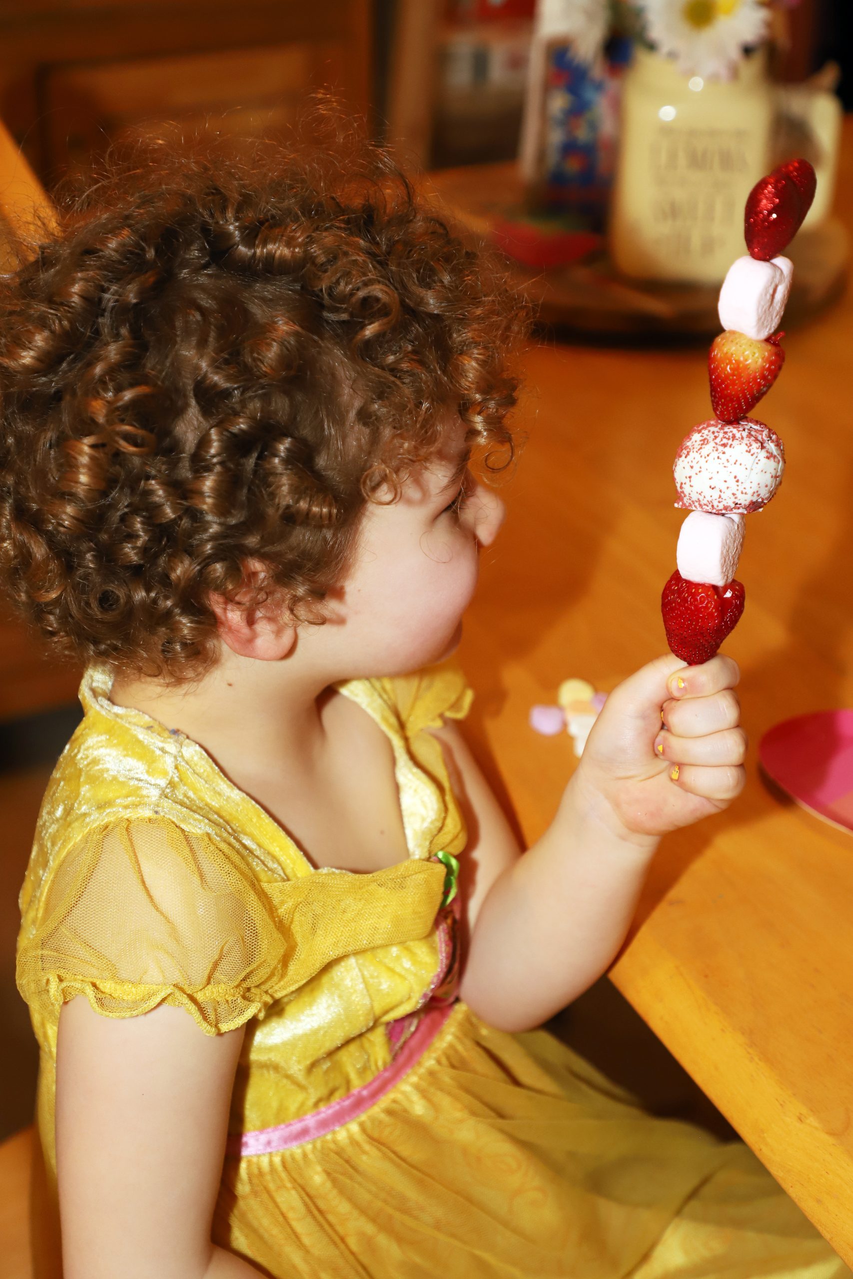 Sweetheart Candy and Fruit Kabobs - For the Love of Food