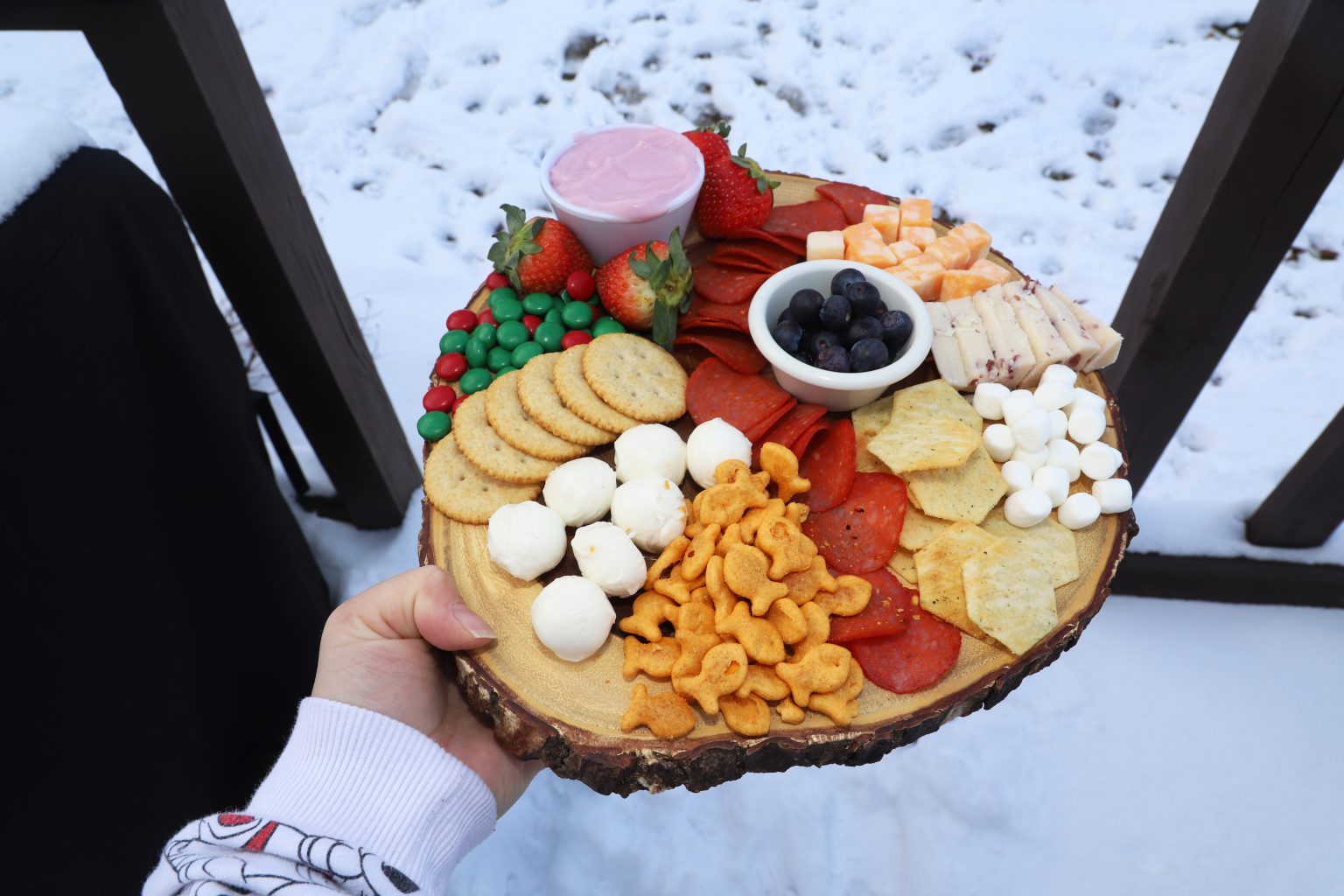 Snow Day Snack Board - For the Love of Food