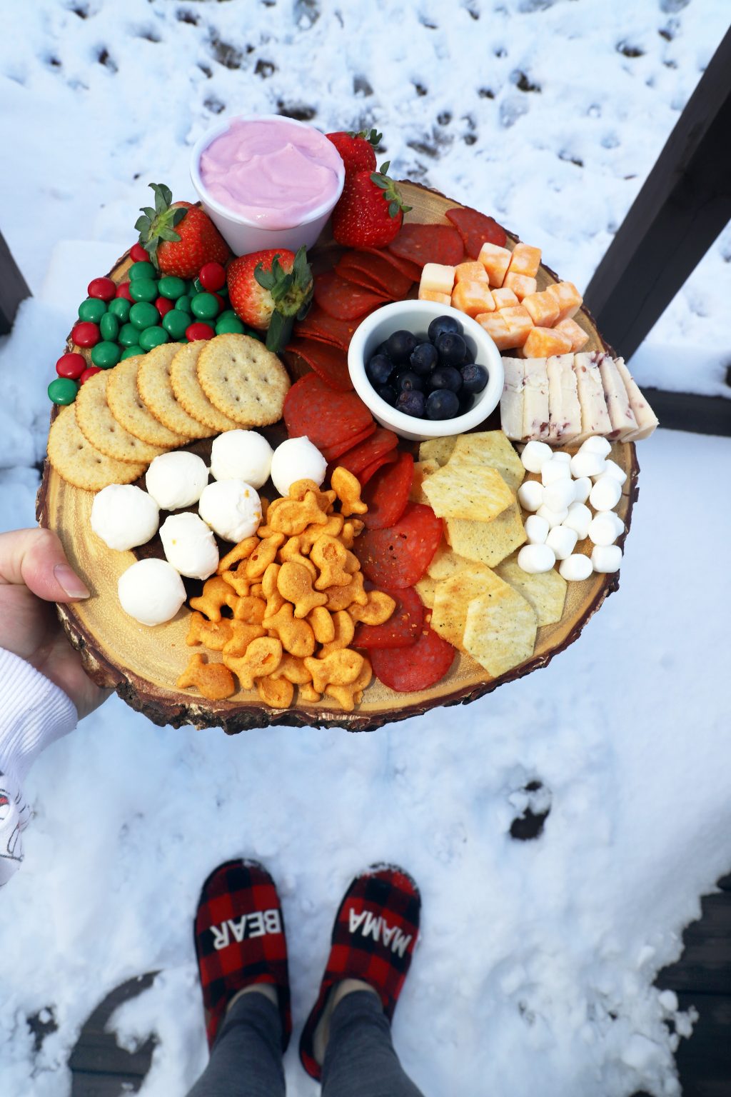 Snow Day Snack Board - For the Love of Food