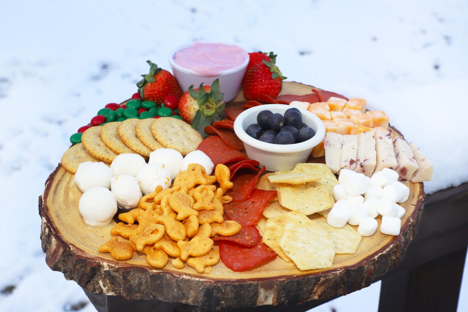 Snow Day Snack Board - For the Love of Food