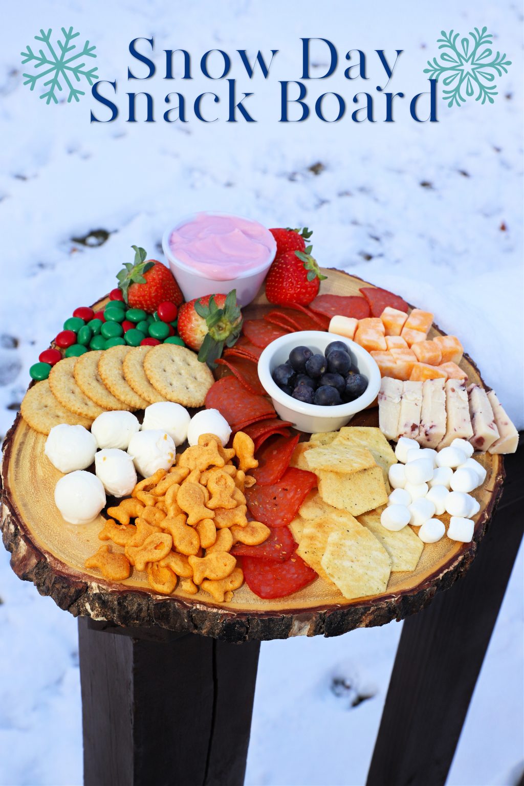 Snow Day Snack Board - For the Love of Food