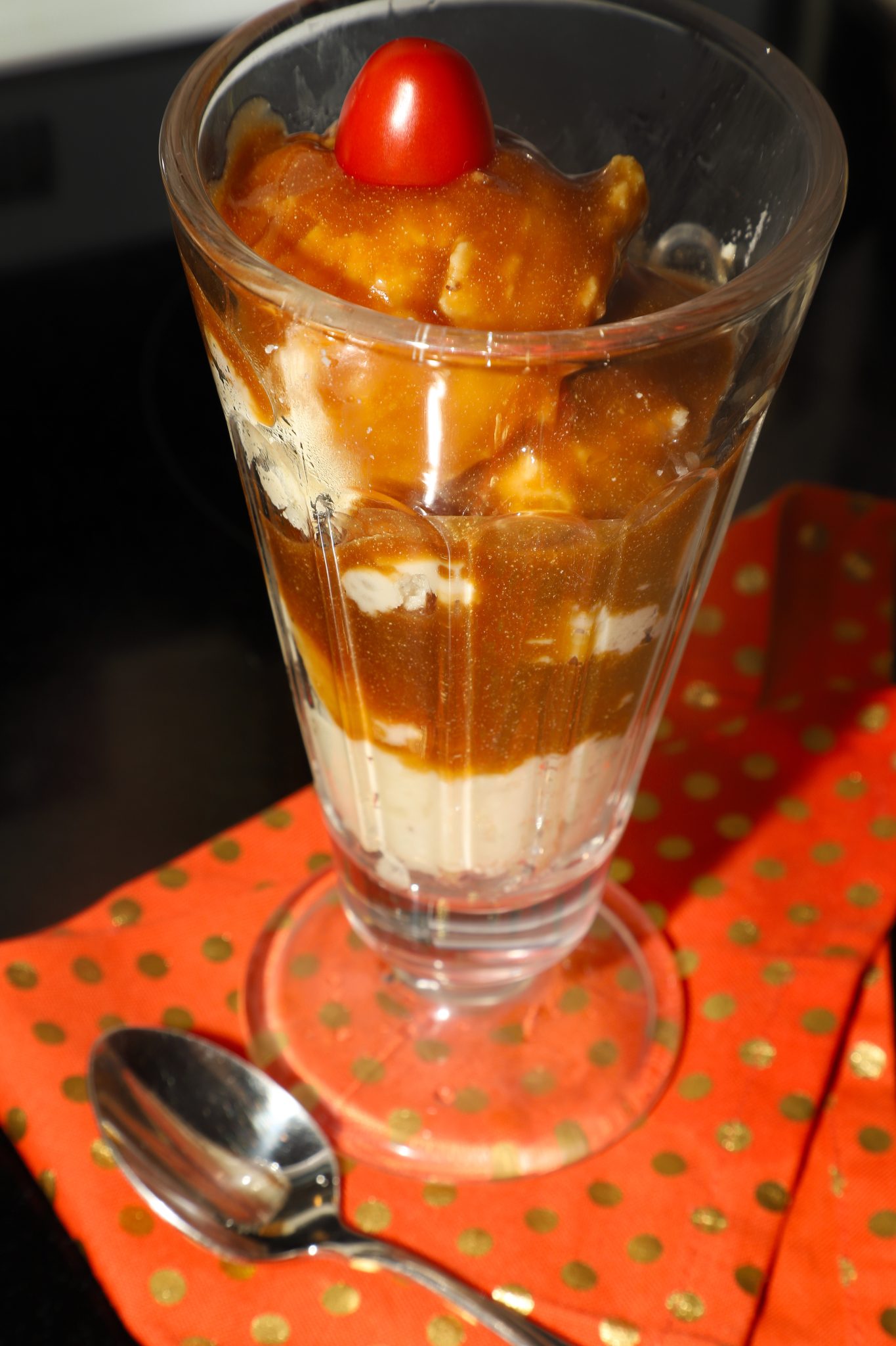 April Fool's Mashed Potato Ice Cream Sundae Prank - For the Love of Food