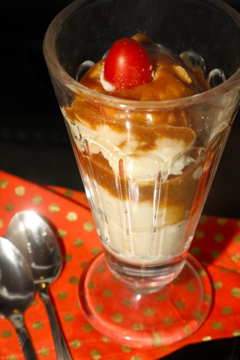 April Fool's Mashed Potato Ice Cream Sundae Prank - For the Love of Food