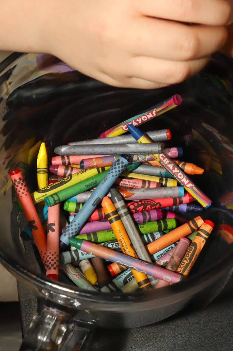 DIY Melted Name Crayons | Earth Day Upcycle Craft - For the Love of Food