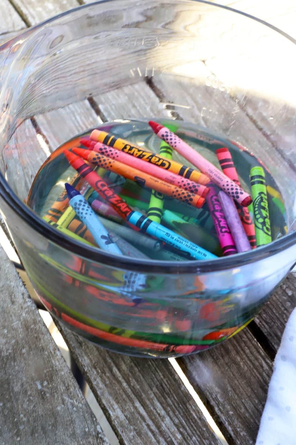DIY Melted Name Crayons | Earth Day Upcycle Craft - For the Love of Food
