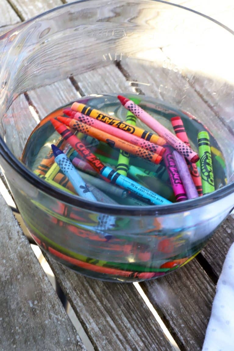 DIY Melted Name Crayons | Earth Day Upcycle Craft - For the Love of Food
