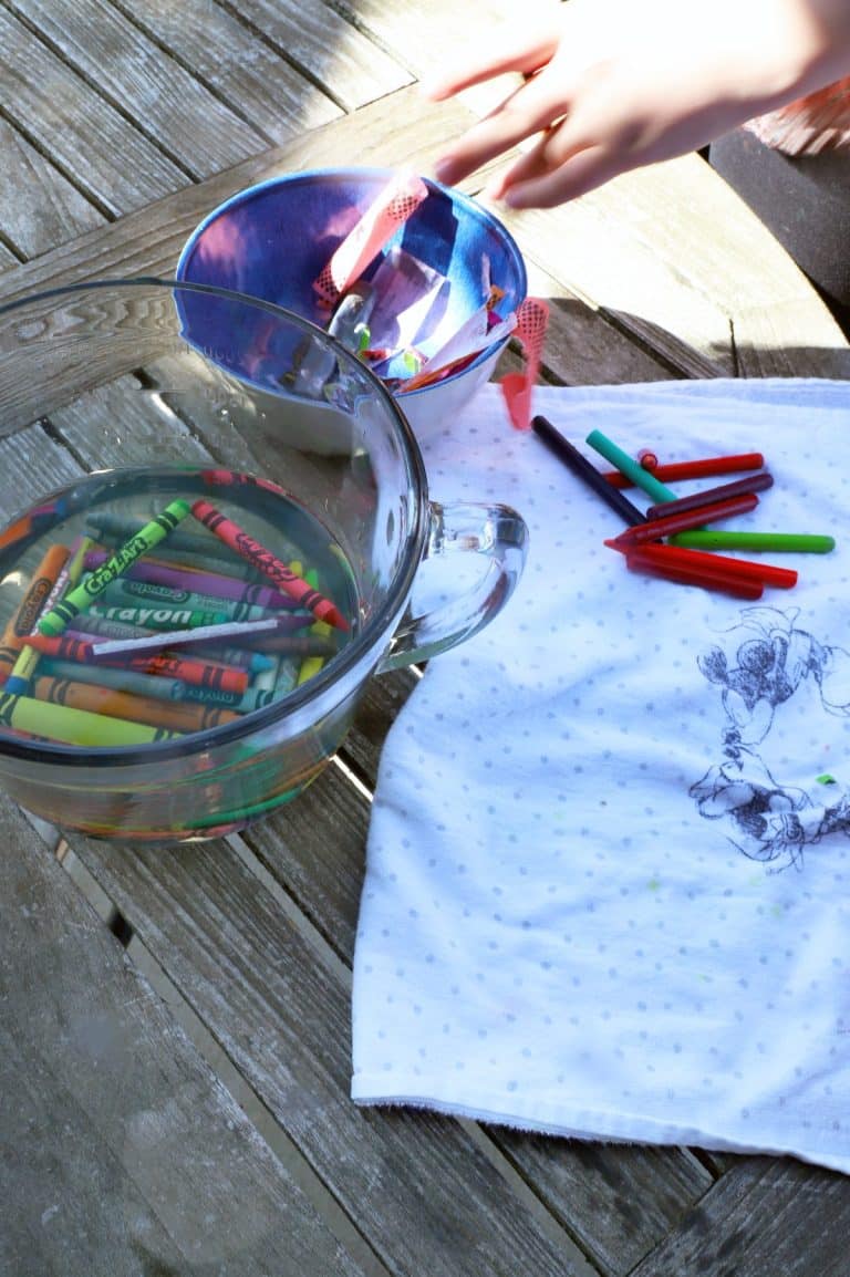 DIY Melted Name Crayons | Earth Day Upcycle Craft - For the Love of Food