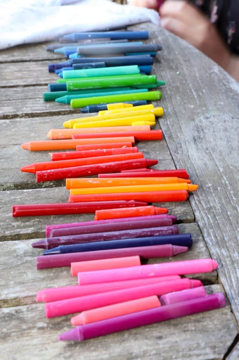 DIY Melted Name Crayons | Earth Day Upcycle Craft - For the Love of Food