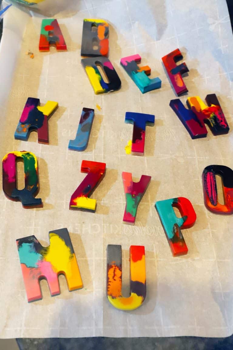 DIY Melted Name Crayons | Earth Day Upcycle Craft - For the Love of Food