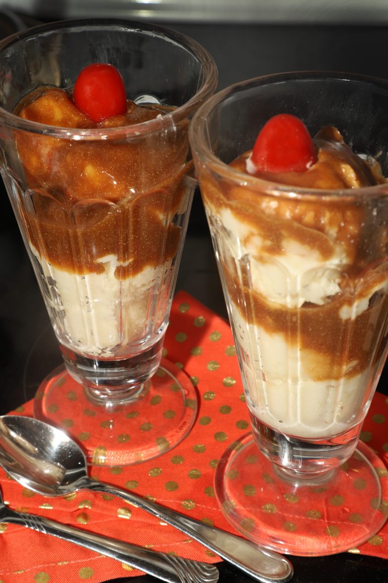 April Fool's Mashed Potato Ice Cream Sundae Prank - For the Love of Food