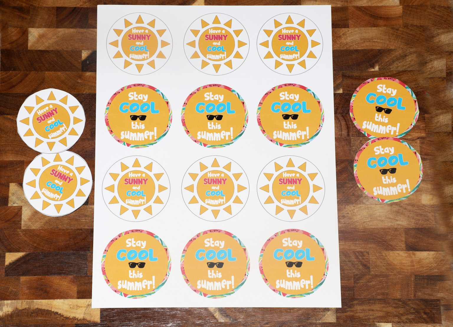 End of the School Year Summer Themed Gifts and Tags | Free Printable ...