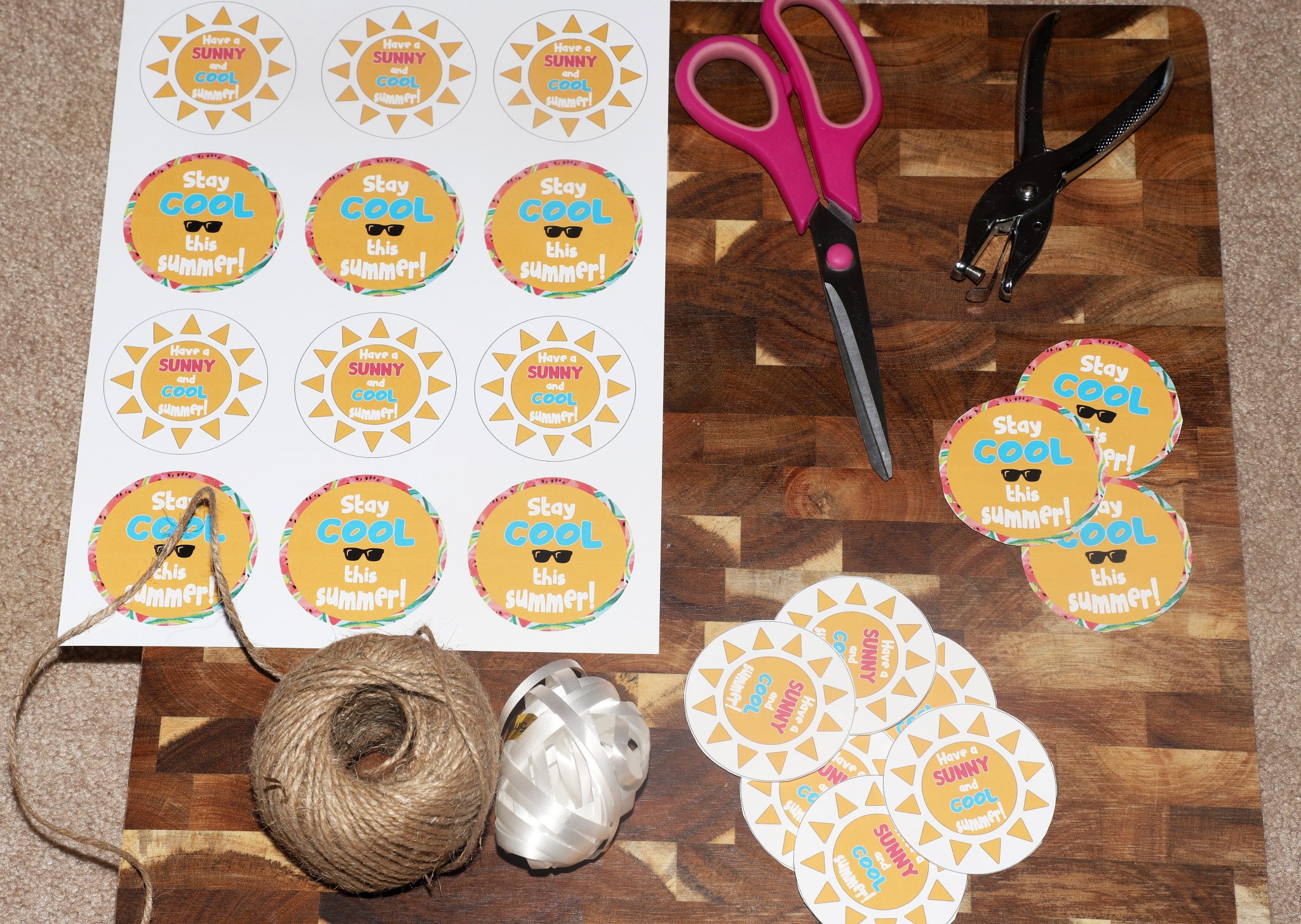 End of the School Year Summer Themed Gifts and Tags | Free Printable ...