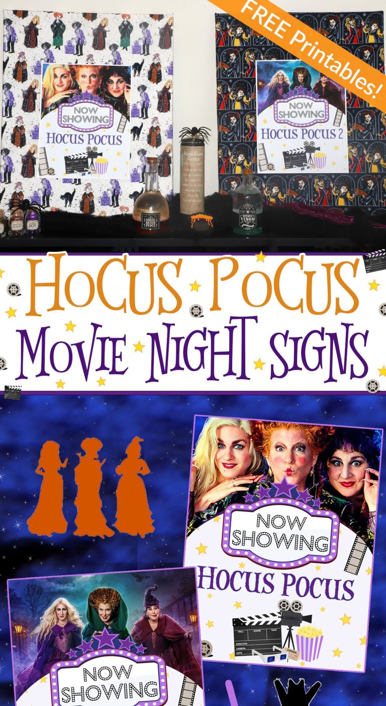 Hocus Pocus Movie Night Fun- Spooky Snacks, Drinks, and Printables ...