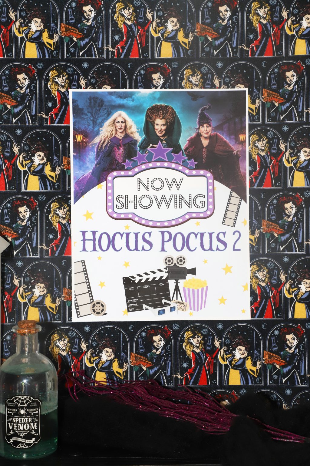 Hocus Pocus 2 Movie Night Printable Signs and Canvas Craft - For the ...