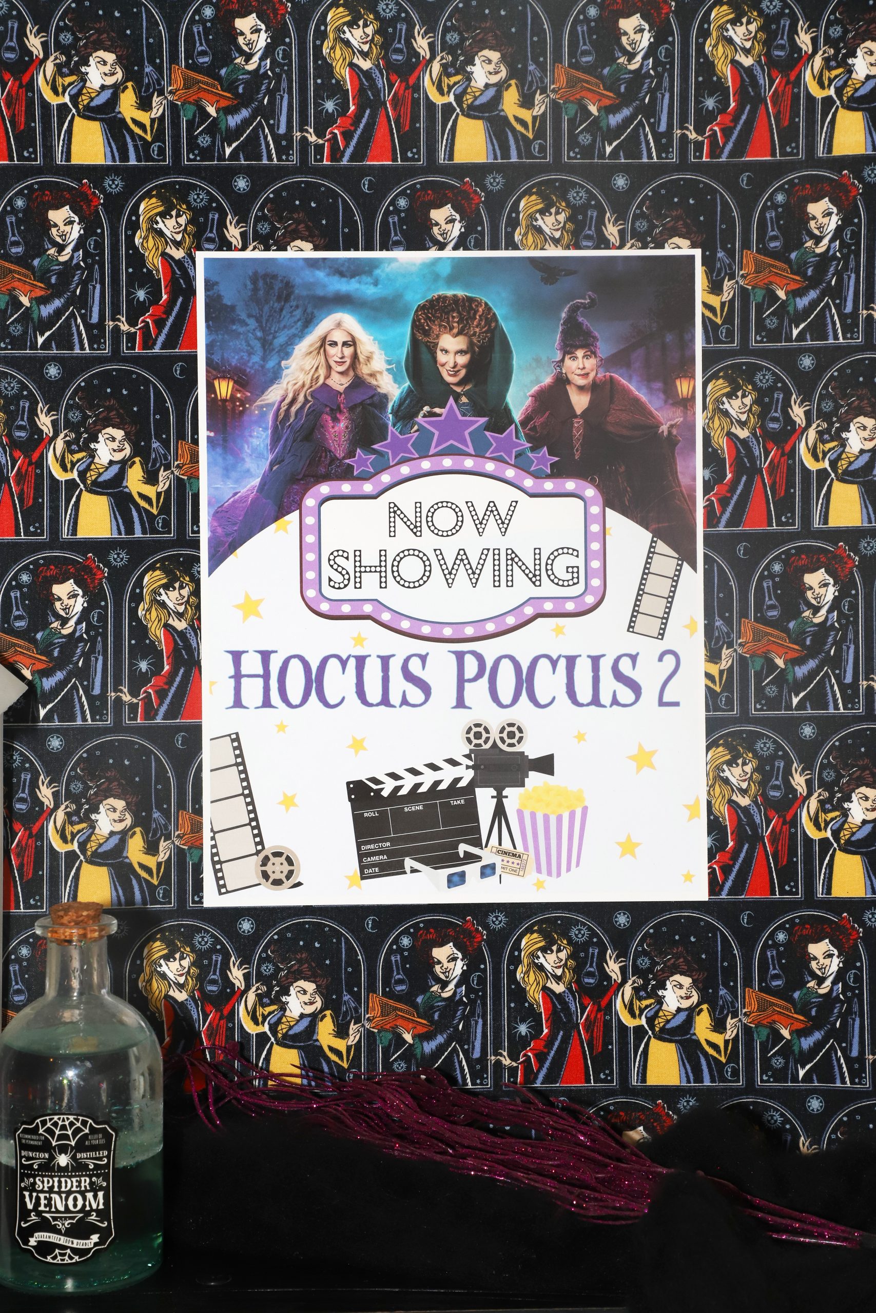 Hocus Pocus 2 Movie Night Printable Signs and Canvas Craft - For the ...