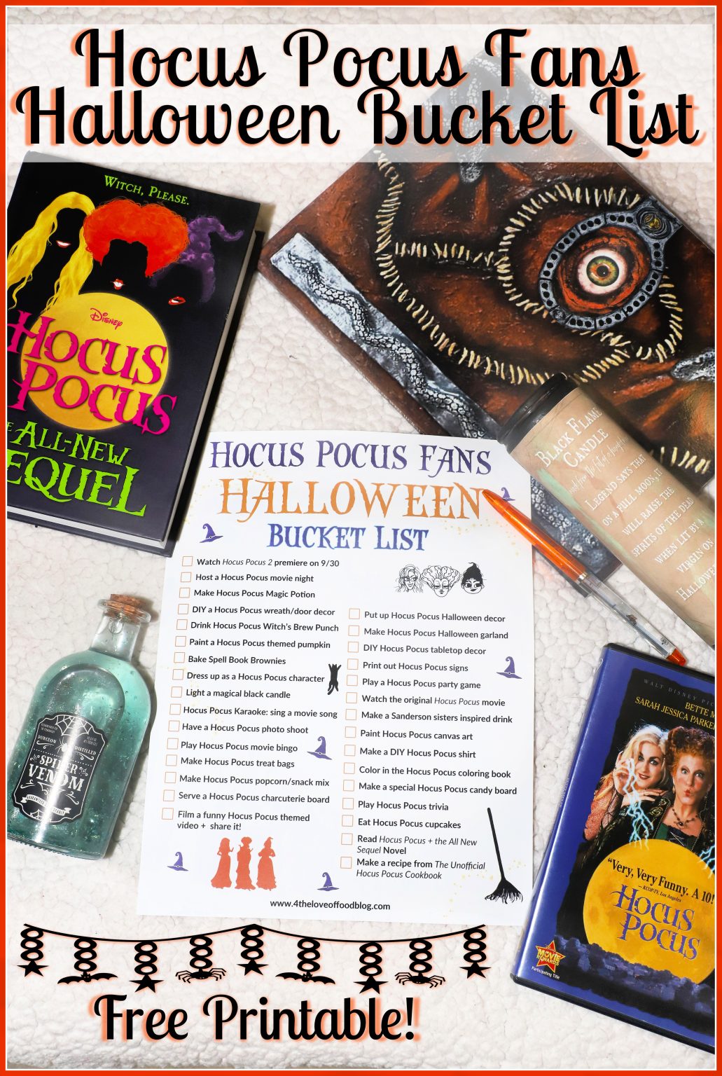 60+ Hocus Pocus Themed Recipes and Crafts - For the Love of Food