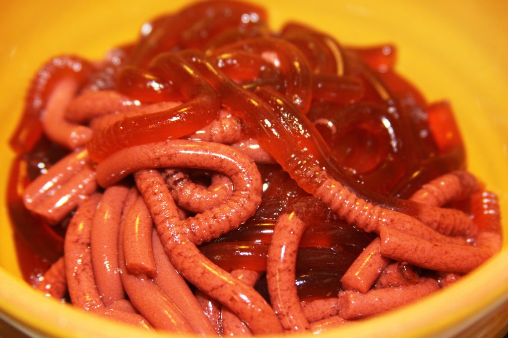 Halloween Slimy Worms- Gross Out Recipe! - For the Love of Food