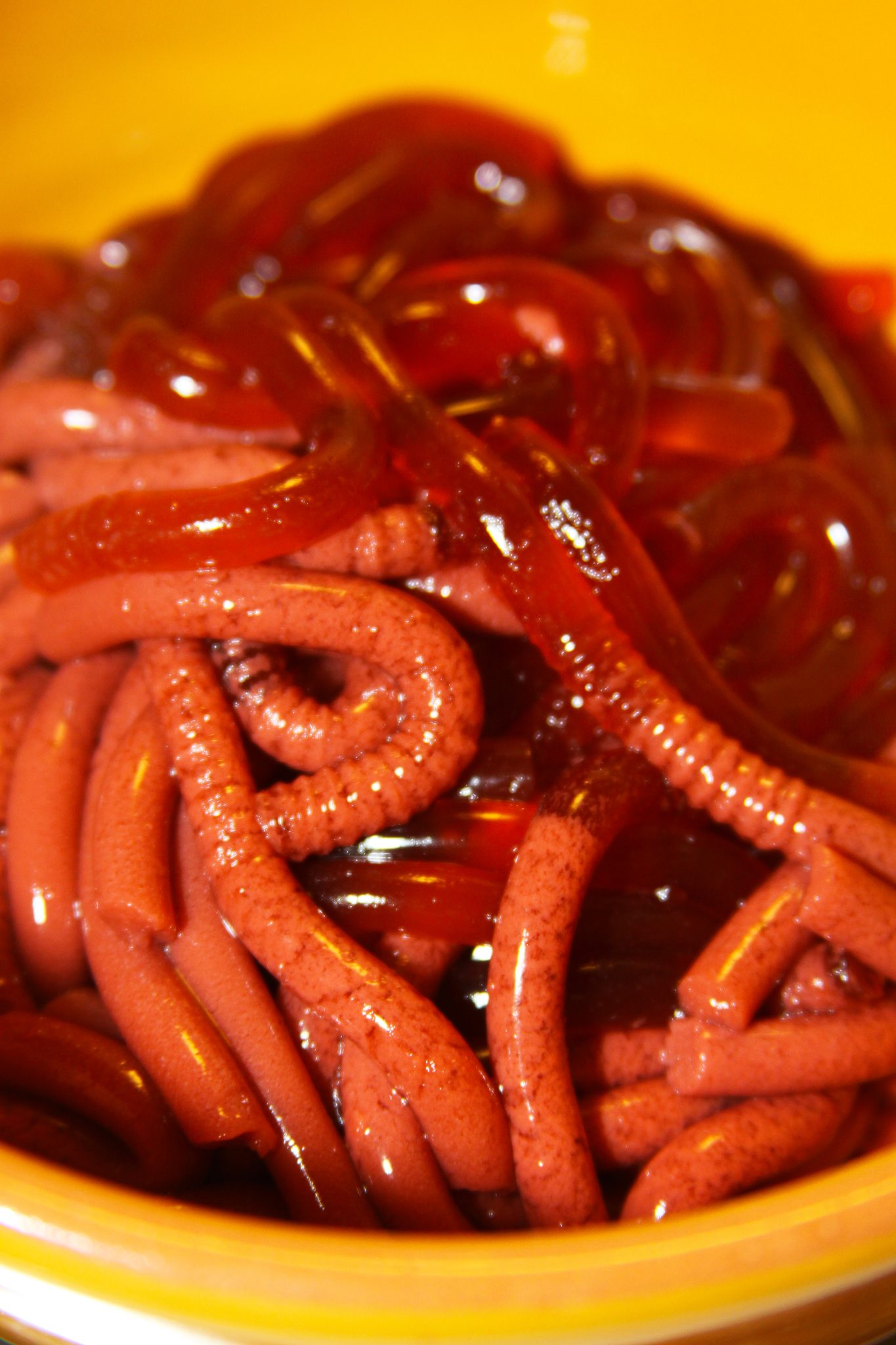 Halloween Slimy Worms- Gross Out Recipe! - For the Love of Food