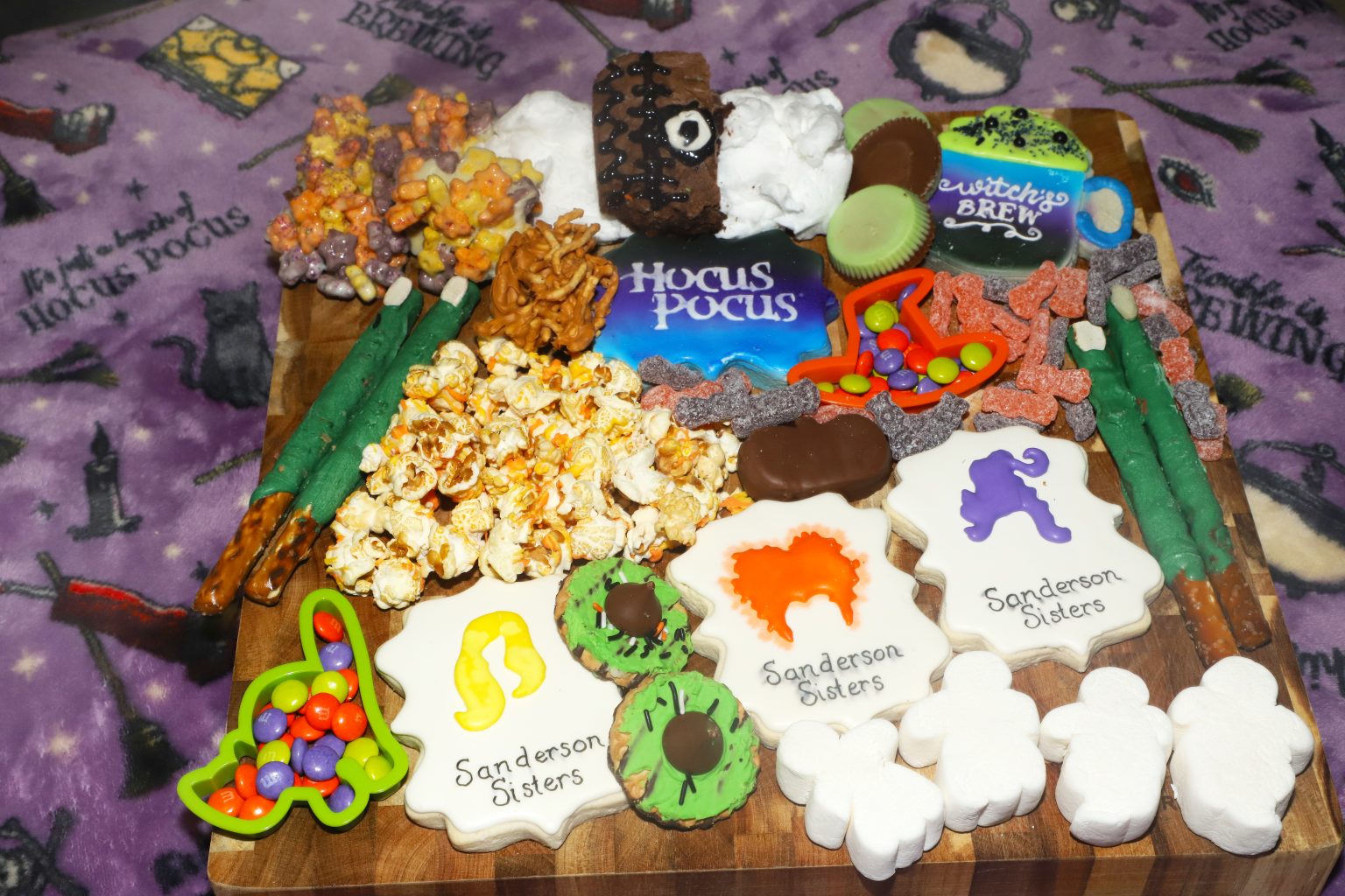 Hocus Pocus Halloween Candy Treat Board - For the Love of Food