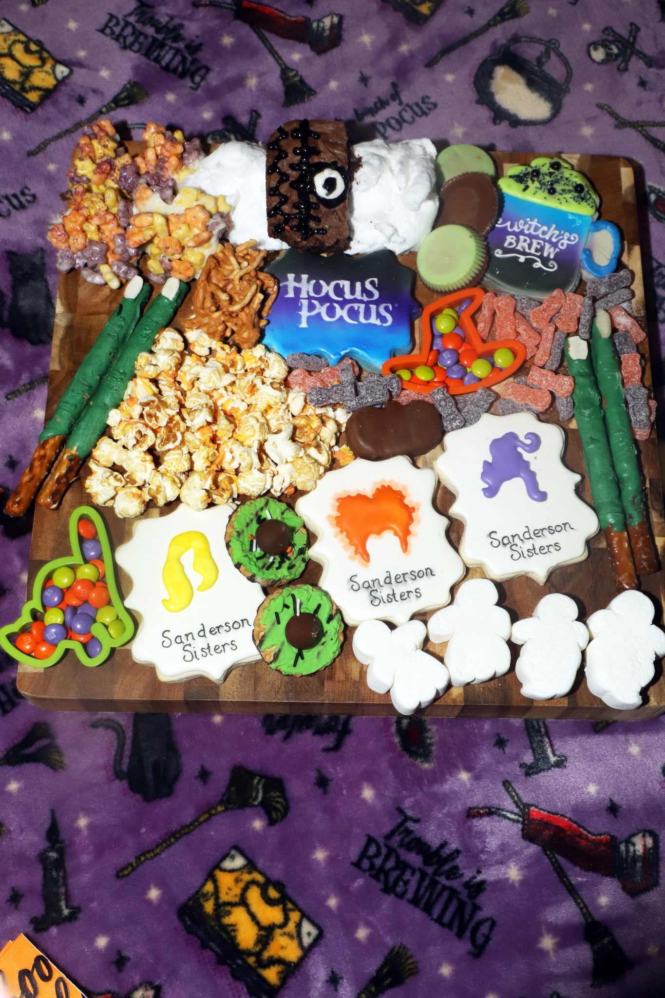 Hocus Pocus Halloween Candy Treat Board - For the Love of Food