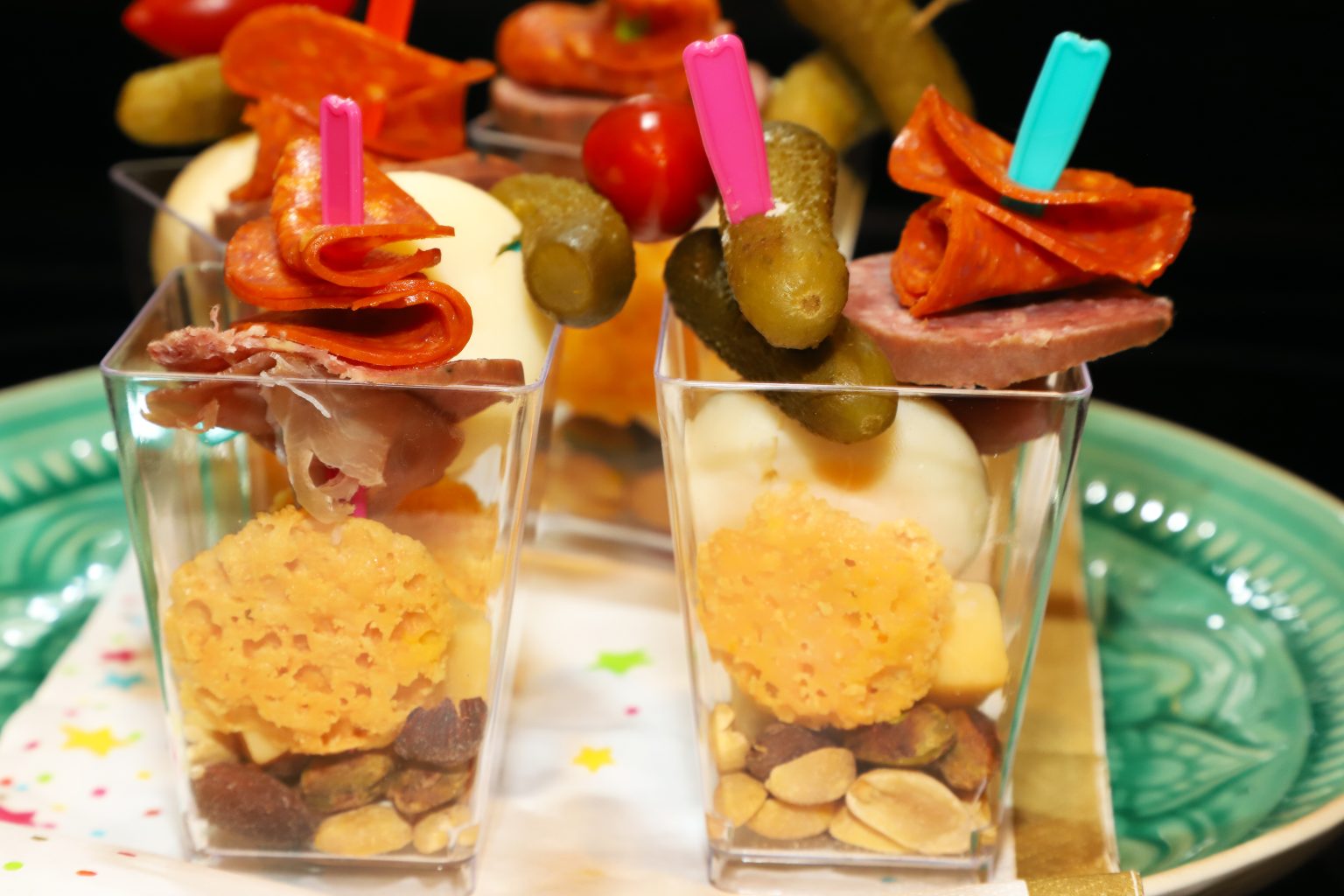 Party Time Charcuterie Appetizer Cups - For the Love of Food