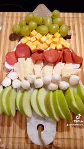 Christmas Tree Charcuterie Snack Board - For the Love of Food