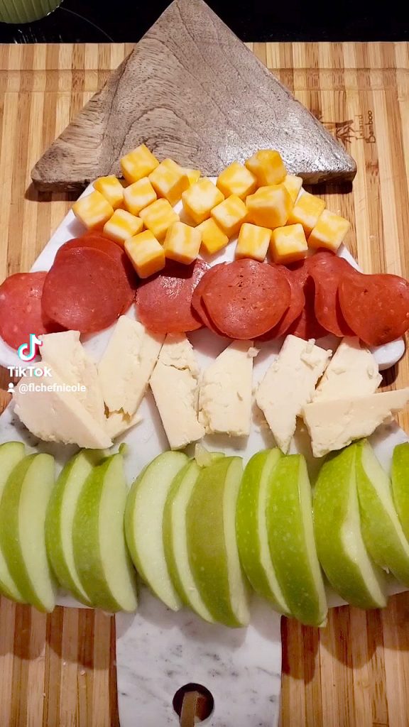 Christmas Tree Charcuterie Snack Board - For the Love of Food