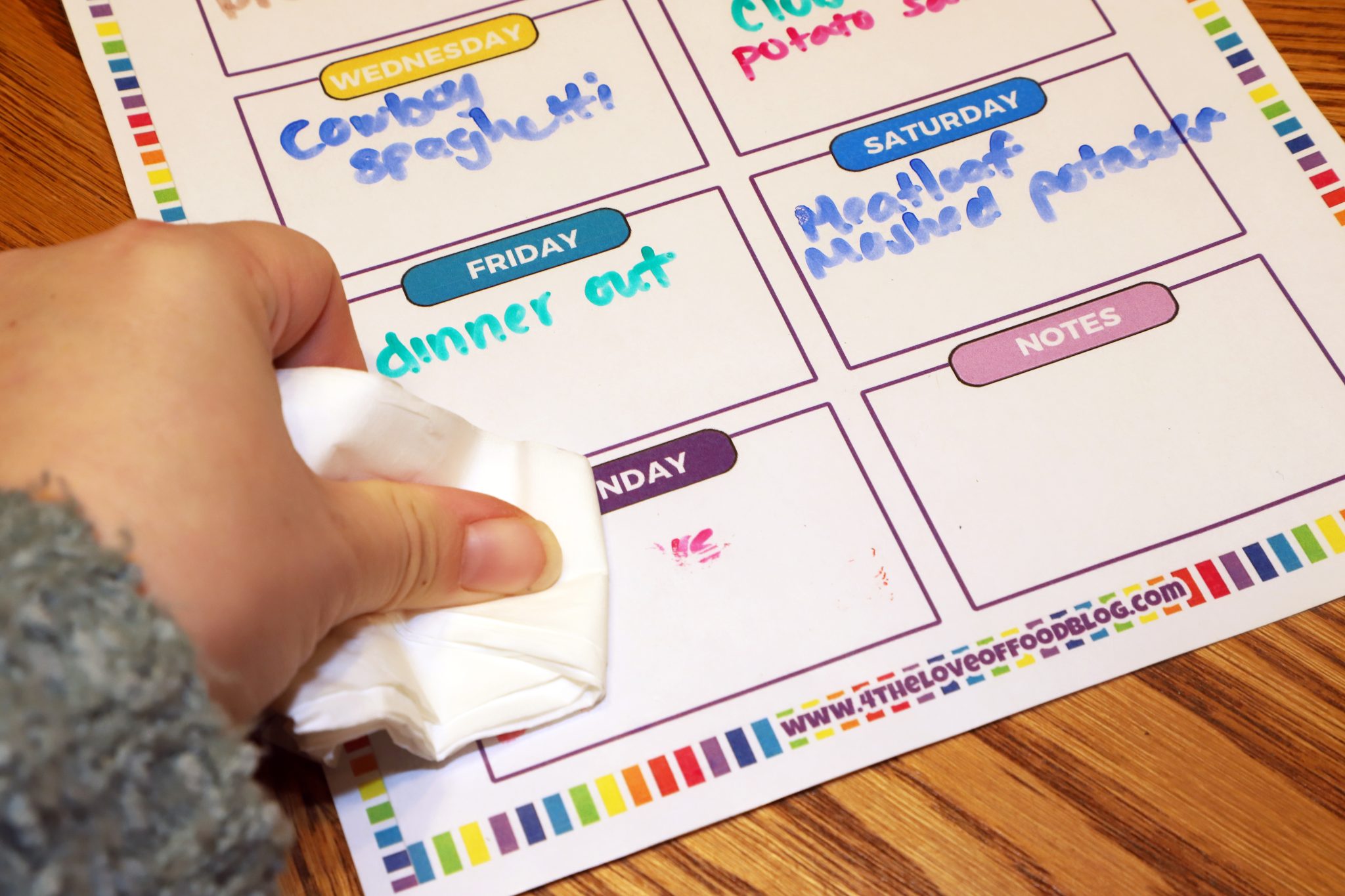 What's For Dinner ? | Printable Weekly Menu Planner - For the Love of Food