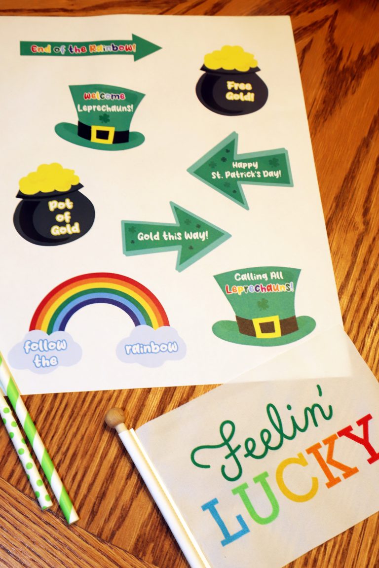 DIY Leprechaun Trap Signs | Free St Patrick's Day Printables - For the ...