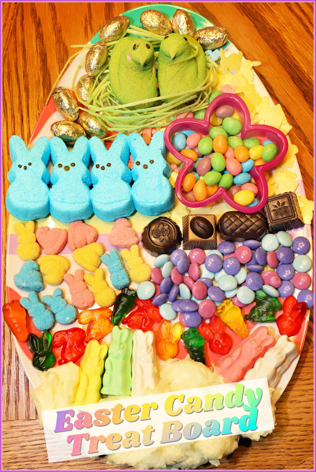 Easter Candy Treat Board - For the Love of Food