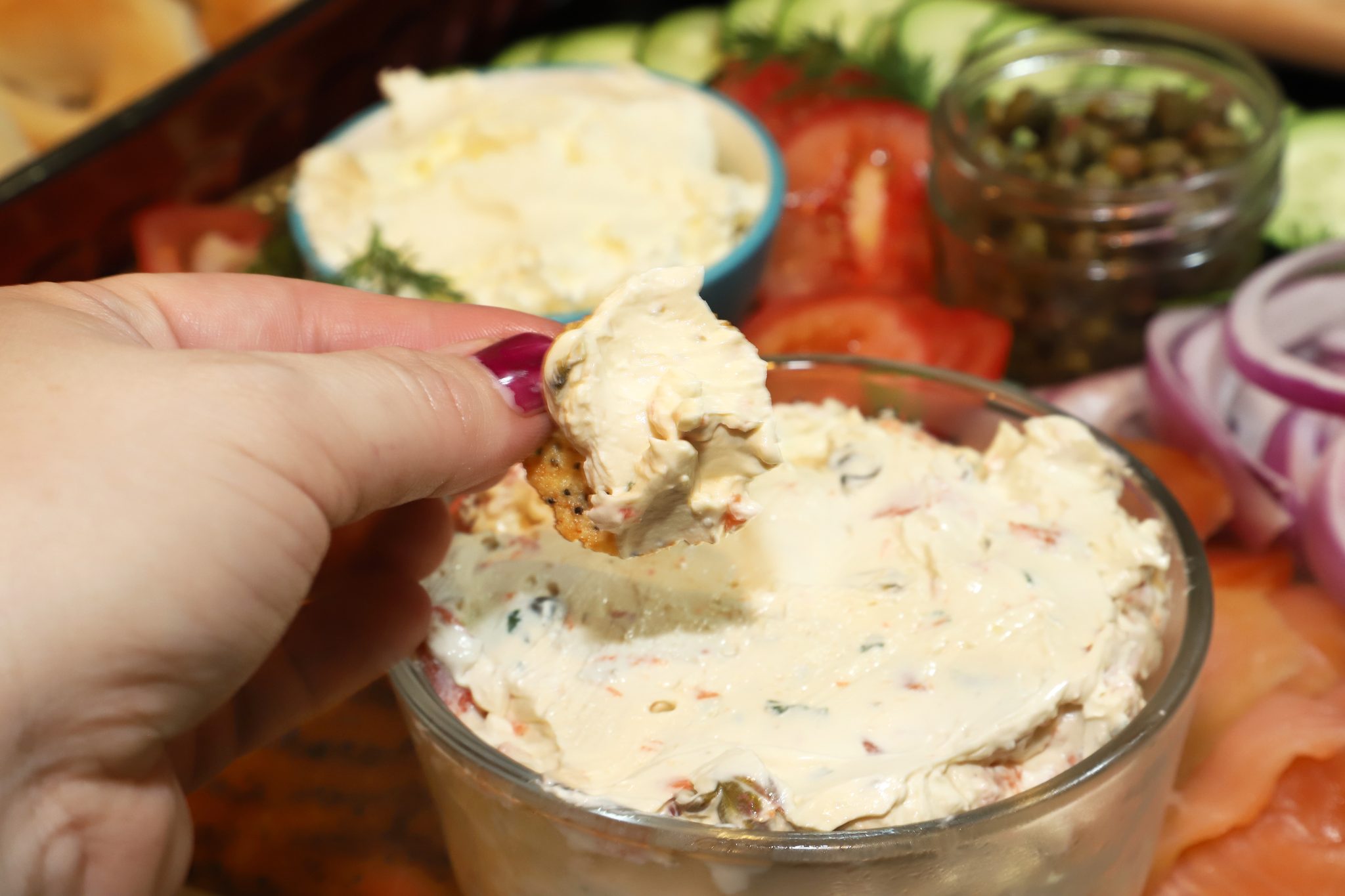Brunch Smoked Salmon Dip - For the Love of Food