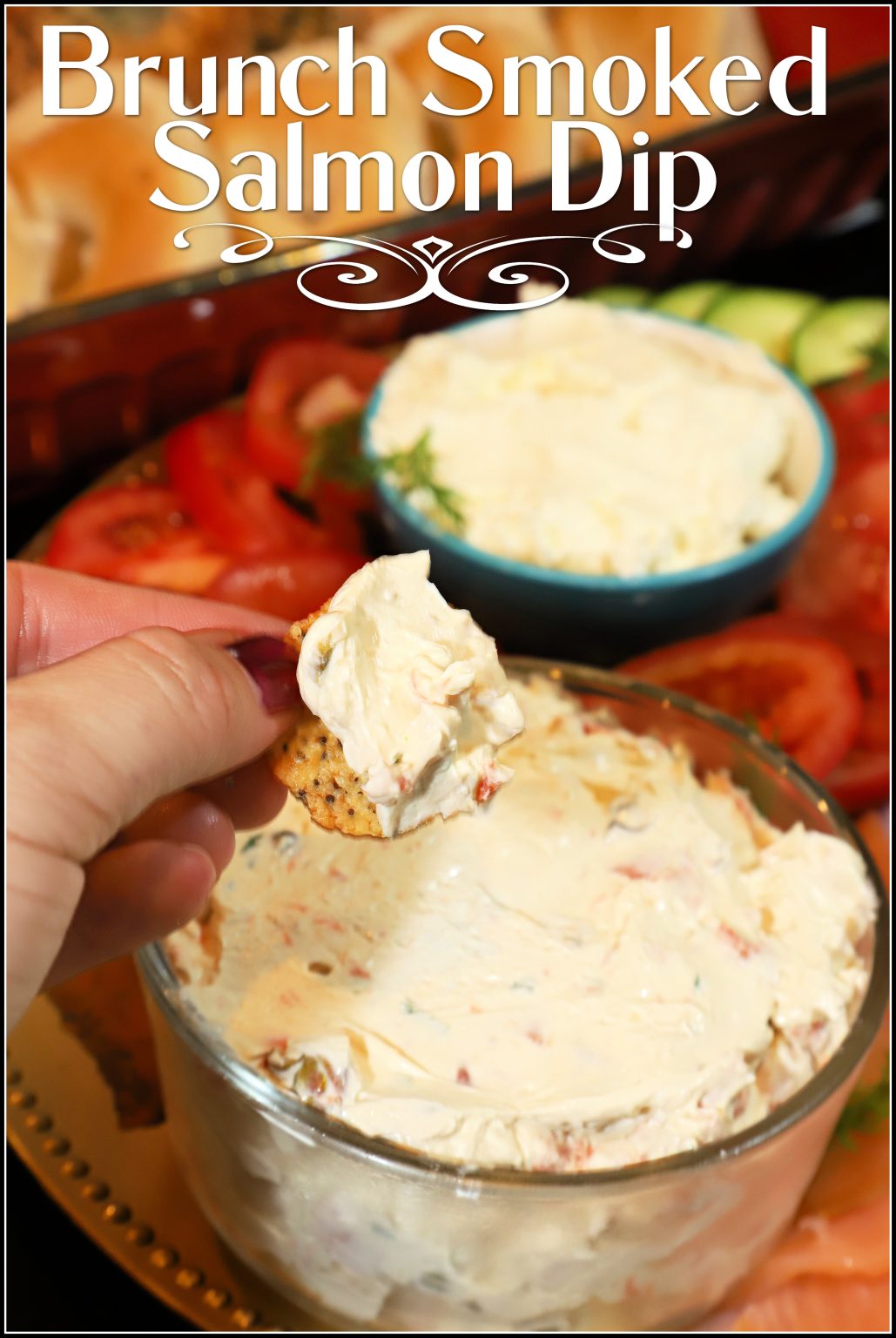 Brunch Smoked Salmon Dip - For the Love of Food