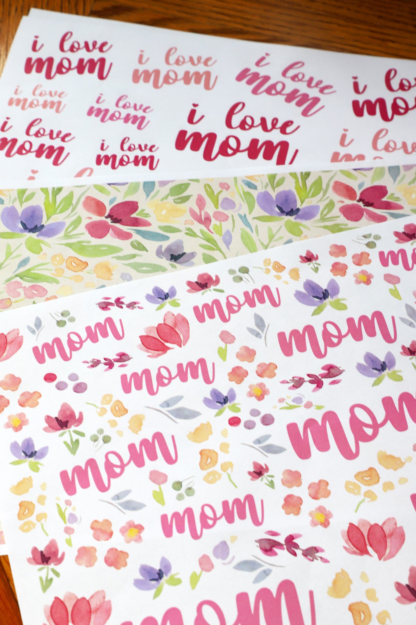 Printable Mother's Day Flower Wrappers - For the Love of Food