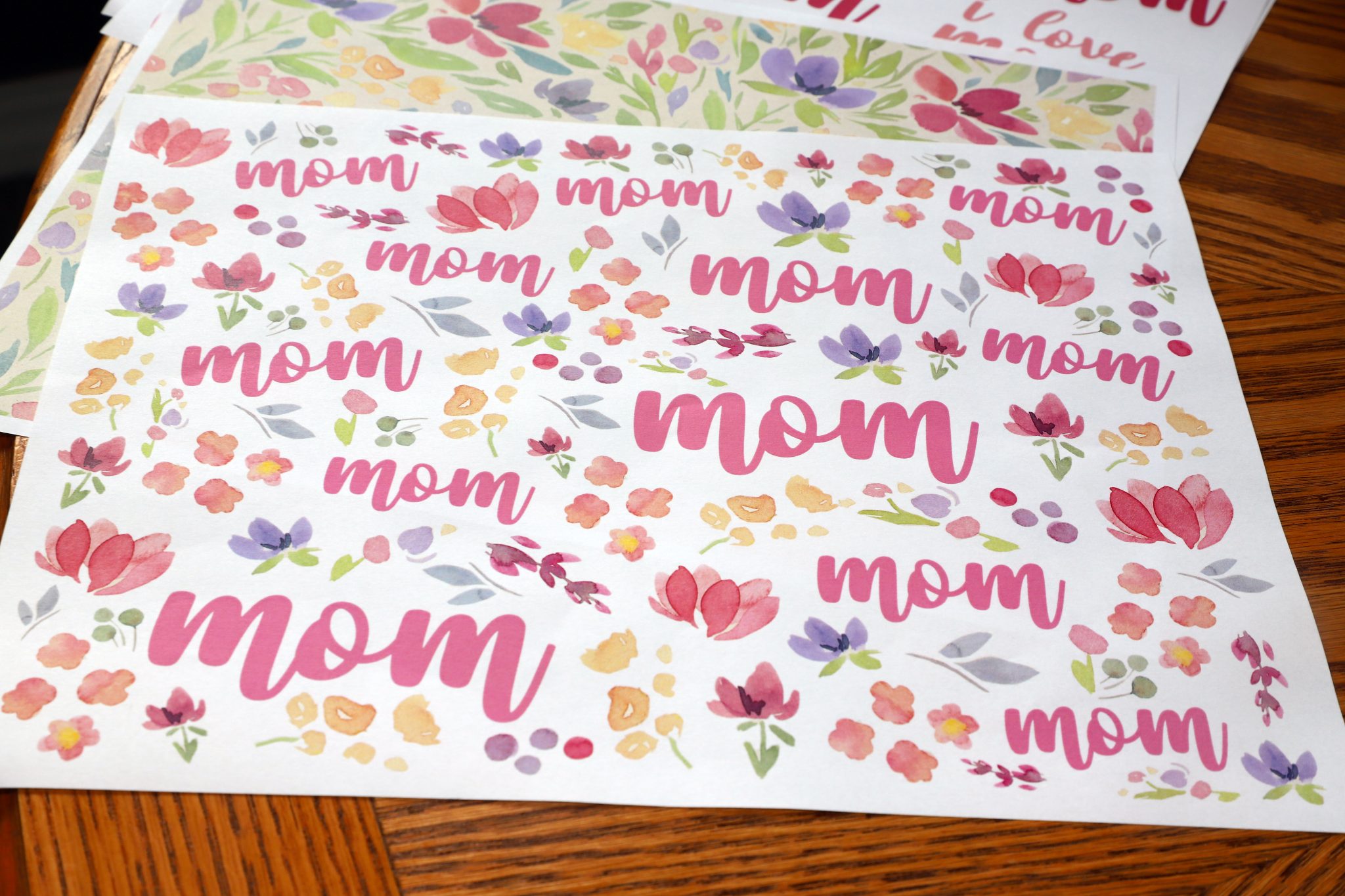 Printable Mother's Day Flower Wrappers - For the Love of Food