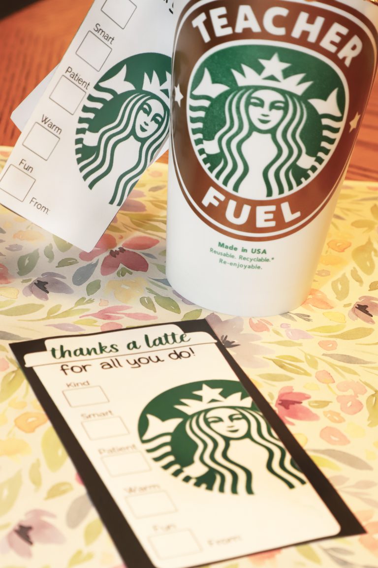 Thanks A Latte Teacher Appreciation Coffee Gift - For the Love of Food