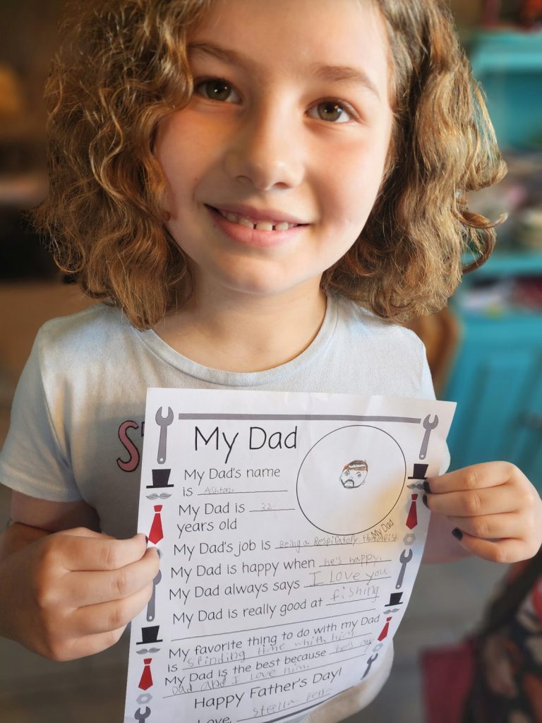 Printable Father's Day Questionnaires Gift Idea - For the Love of Food Printable Father's Day Questionnaires Gift Idea - For the Love of Food