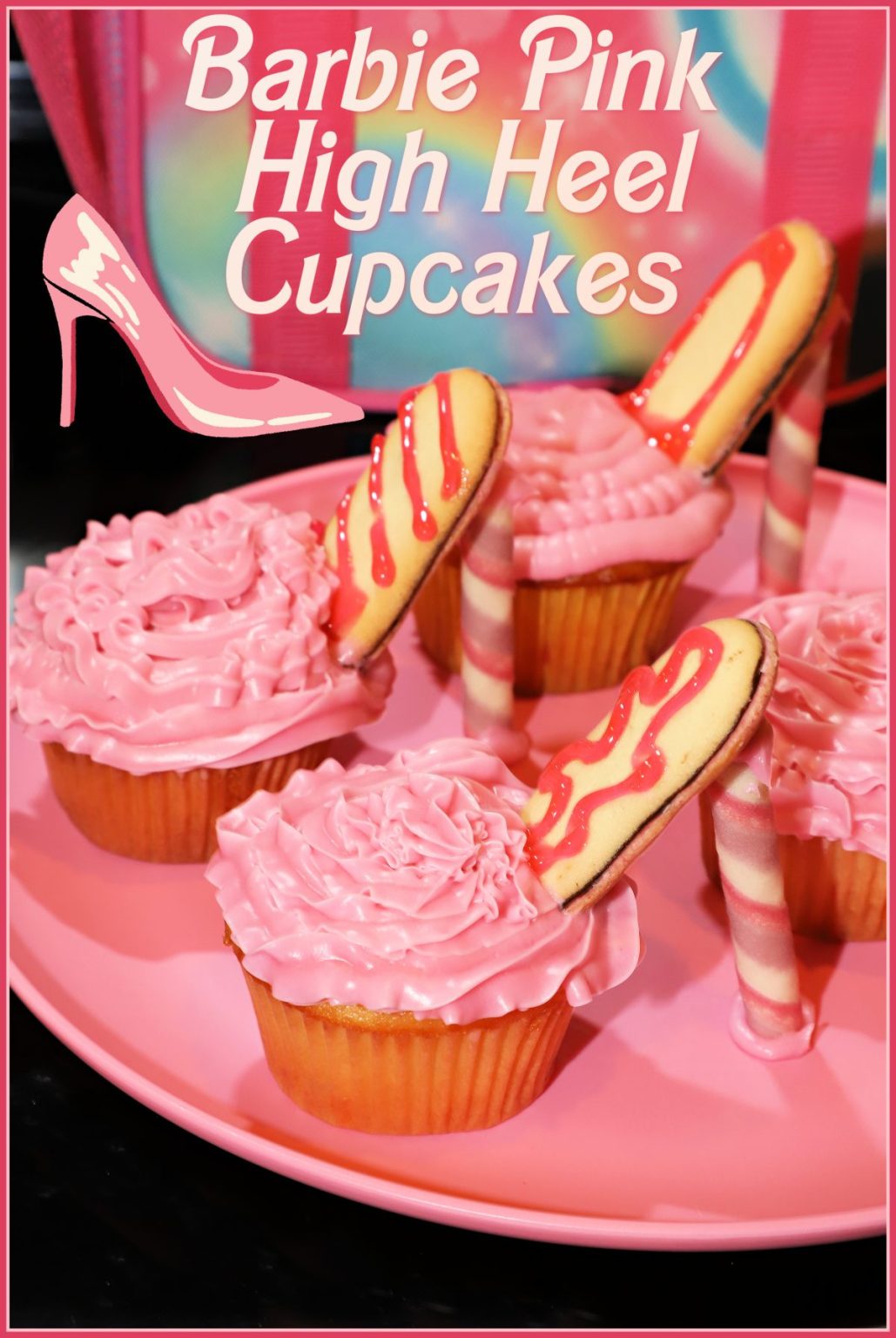 Barbie Pink High Heel Cupcakes - For the Love of Food