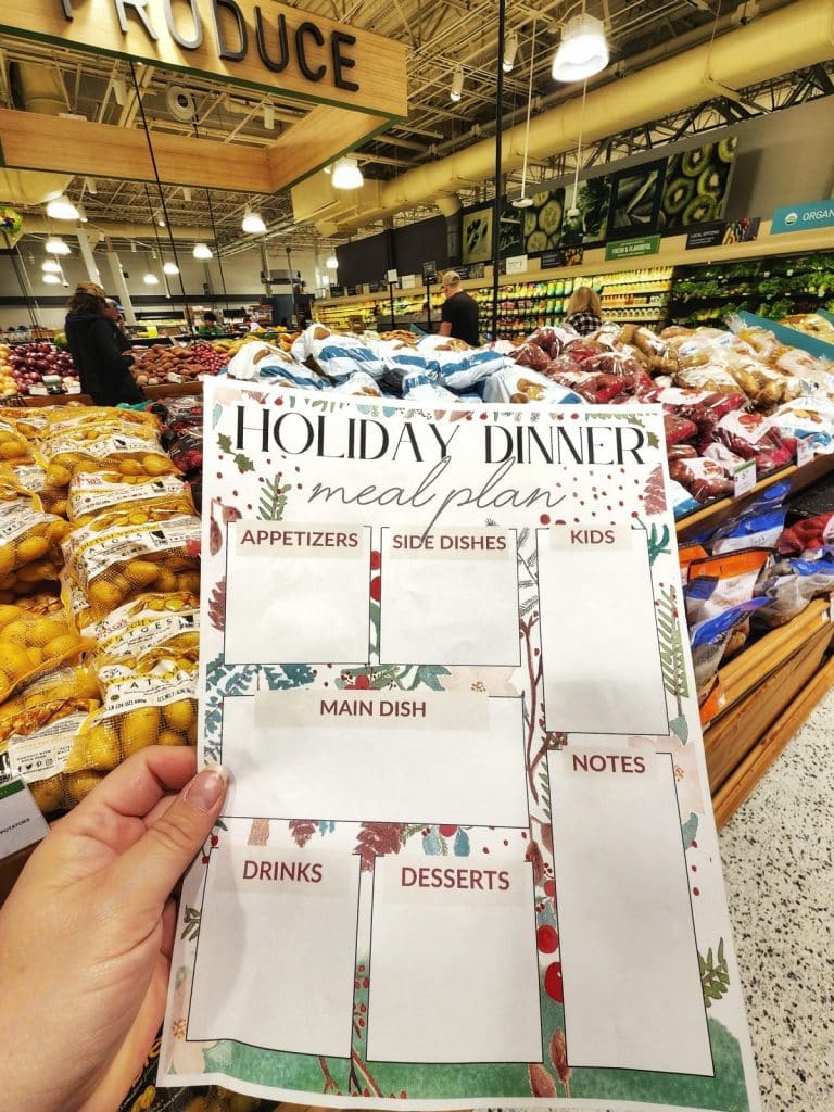 Printable Meal Planner for the Holidays! - For the Love of Food