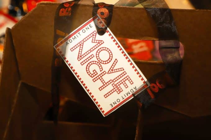 Movie Night Printable Sign and Ticket Gift Tags - For the Love of Food