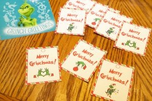 Merry Grinchmas Printable Gift Tags and Sign! - For the Love of Food