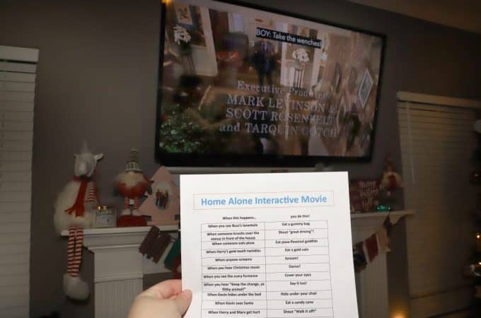 Home Alone Interactive Movie Printable Game - For the Love of Food