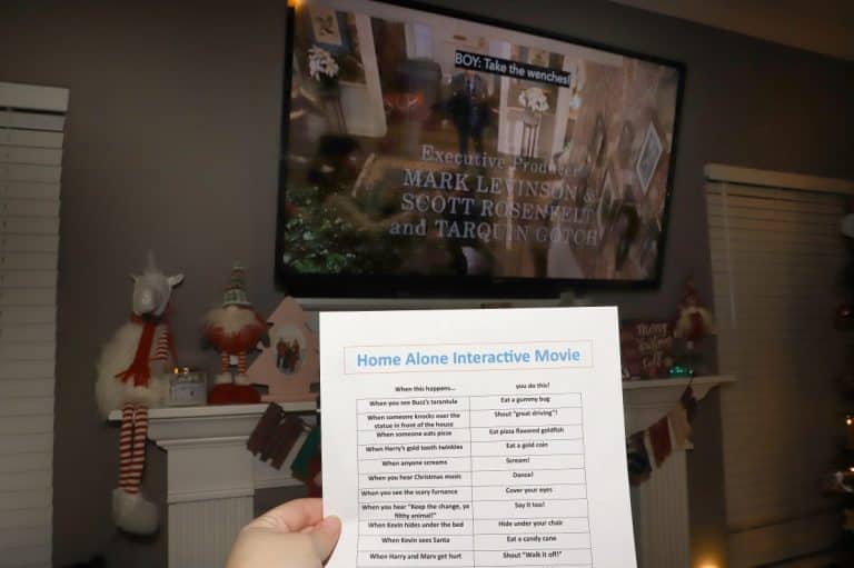 Home Alone Interactive Movie Printable Game - For the Love of Food