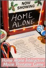 Home Alone Interactive Movie Printable Game - For the Love of Food