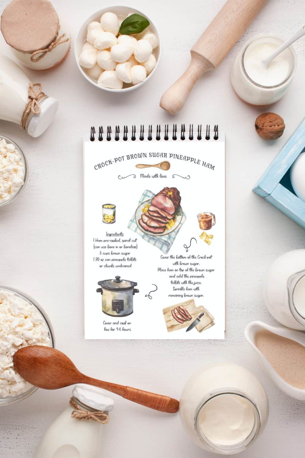 Illustrated Family Recipe Book Gift Idea - For the Love of Food