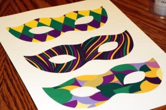 Free Printable Mardi Gras Masks - For the Love of Food