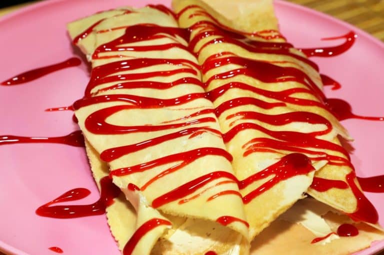 Raspberry Coffee Crepes #SpringSweetsWeek - For the Love of Food